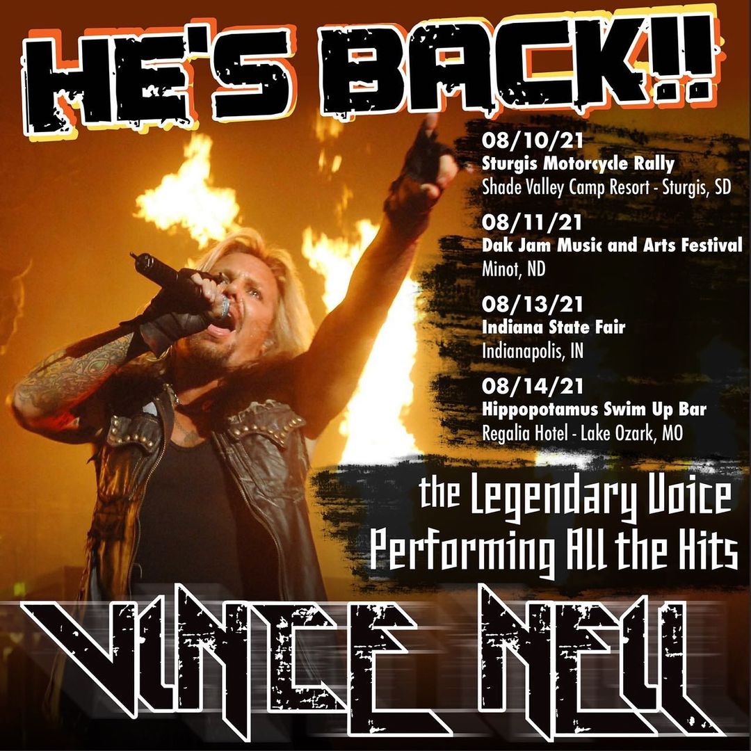Motley Crue Singer Vince Neil Announces His Return After Losing His Voice