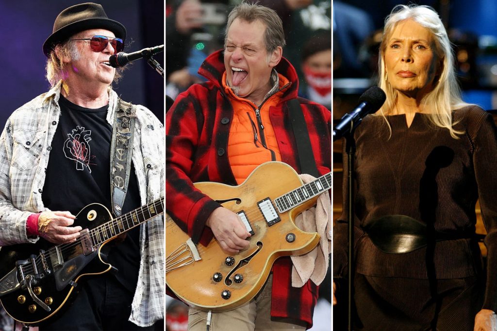 Ted Nugent Reflects On Neil Young And Joni Mitchell Standing Against ...