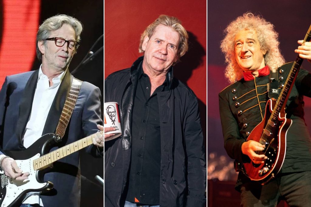 Brian May Is Superior To 'One-Dimensional' Eric Clapton, Producer Steve ...