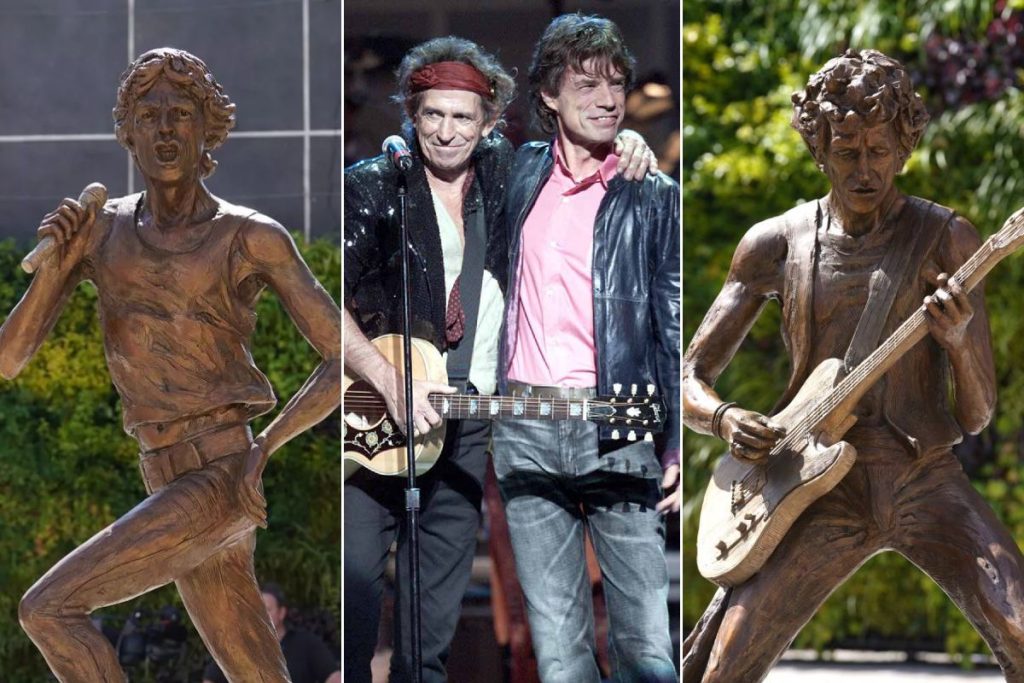 Mick Jagger And Keith Richards' Statues To Commemorate Their Meeting ...